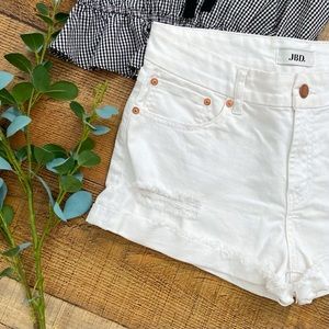 Shorts | Distressed White Shorts So Cute | Poshmark